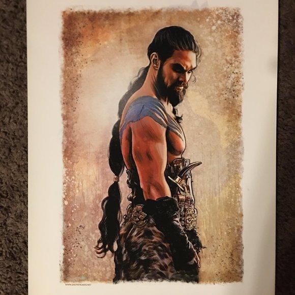 Jason Palmer | Art | Khal Drogo Game Of Thrones Print With Minor Crease ...